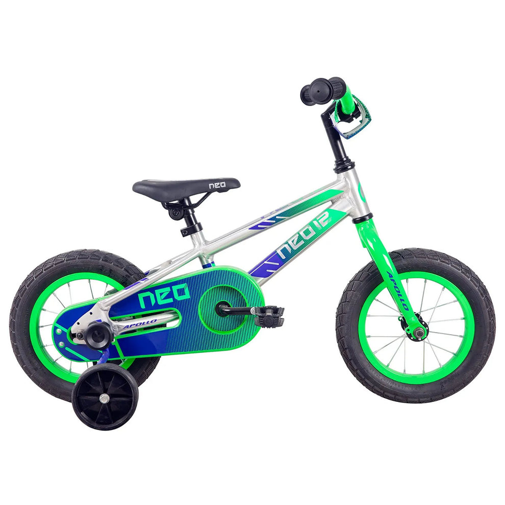 NEO+ Single Speed 12" Bike Green Navy Fad | Cycle Spot Sydney