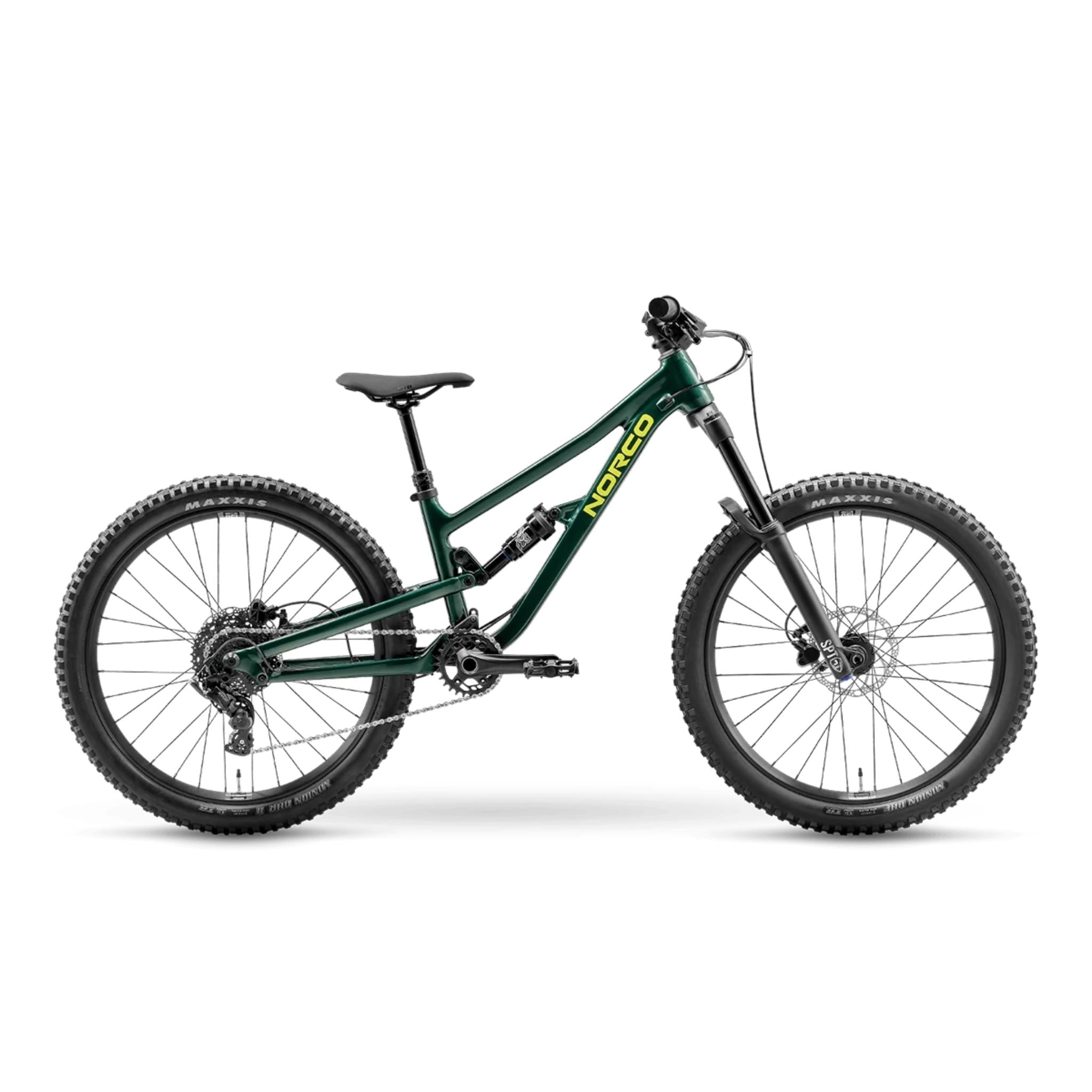 NORCO 2026 Fluid FS Youth 24 Bike Dark Metallic Green – Cycle Spot